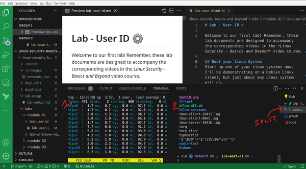 VS Code Integrated Terminal VS Code Integrated Terminal